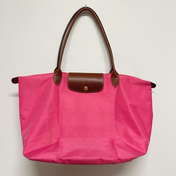 Longchamp | Bags | Longchamp Paris Womens Pink Recycled Nylon Le Pliage ...